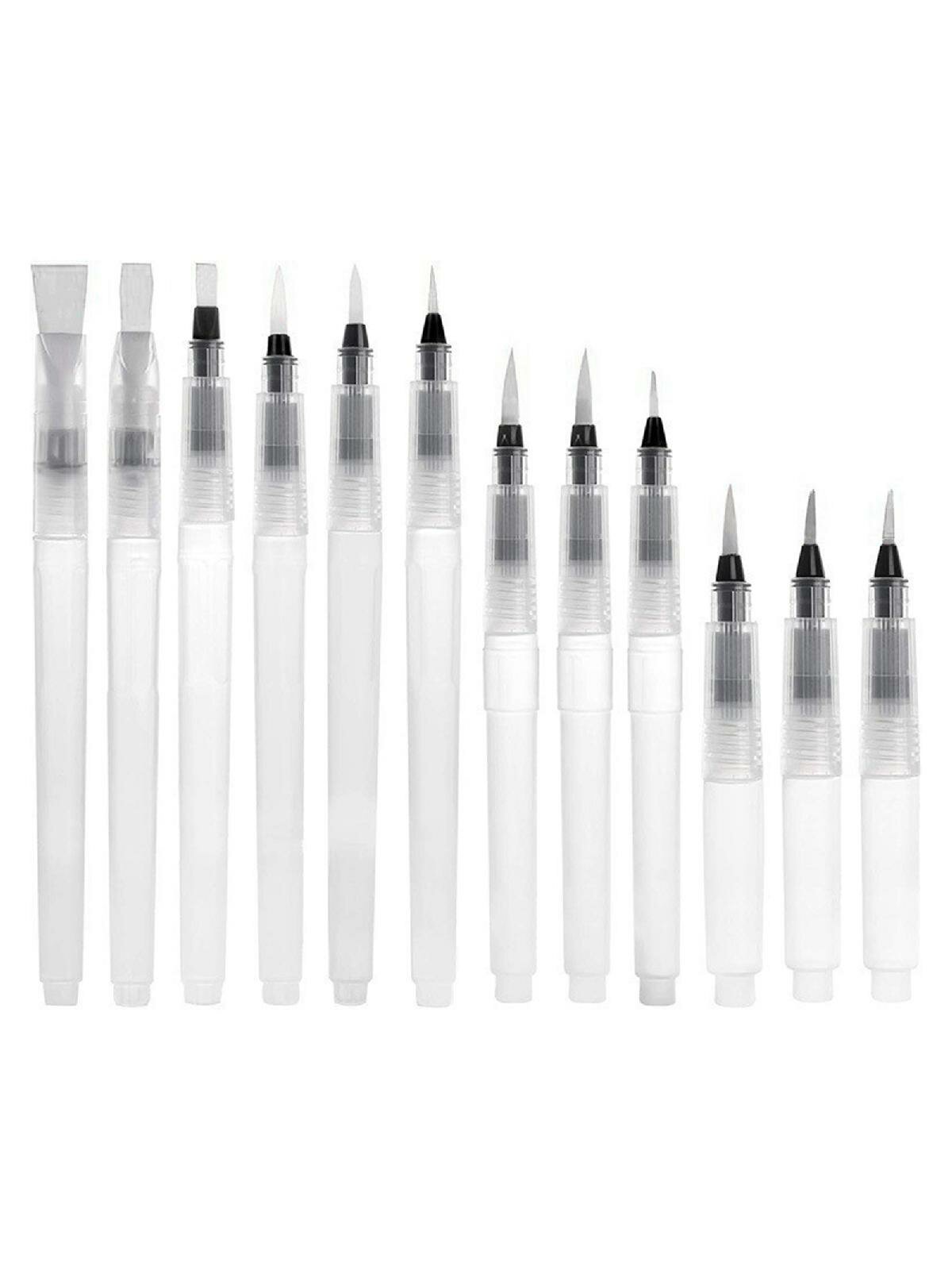 9/12 шт. Акварельная ручка-кисточка для рисования гуашью и акварелью