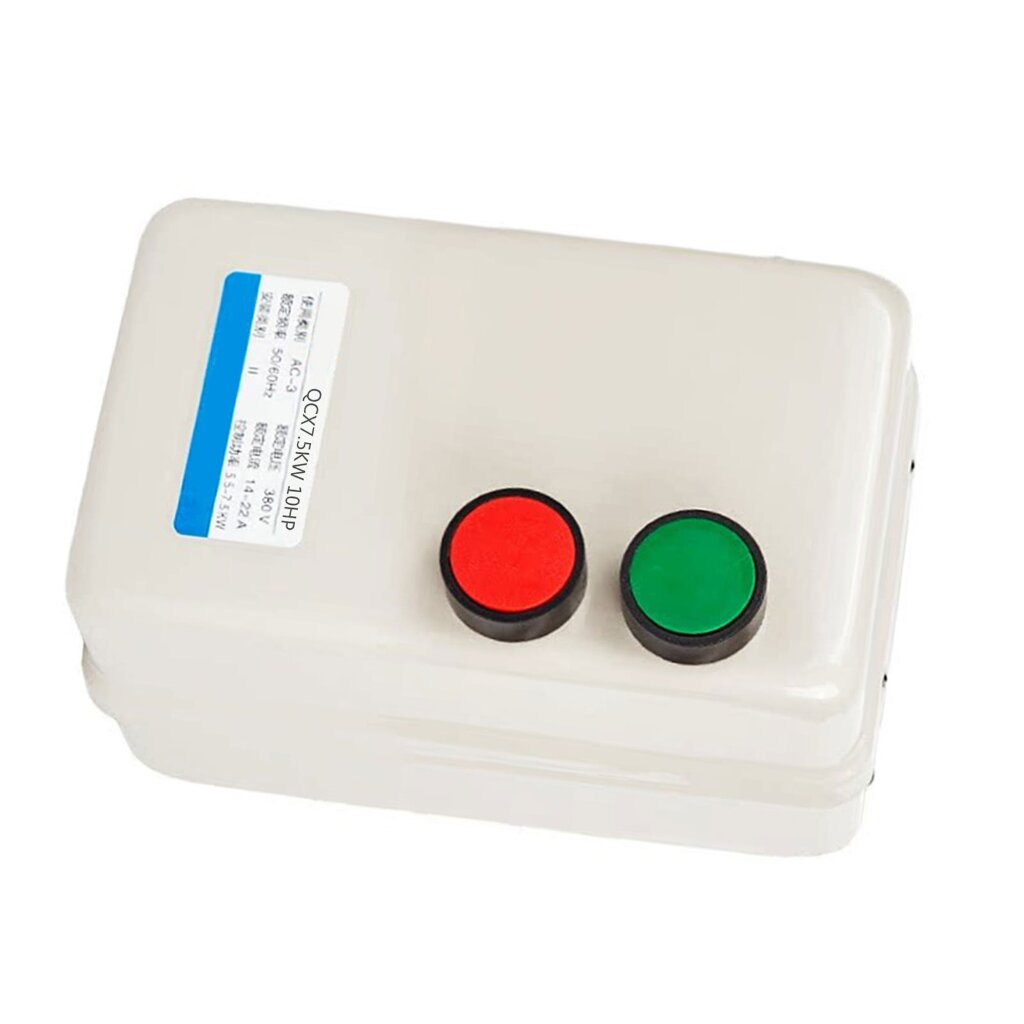 Портативный надежный магнитный пускатель для электродвигателей мощностью 7,5 кВт, 10 л. с, 220 В, одно- и трехфазные корпуса для защиты