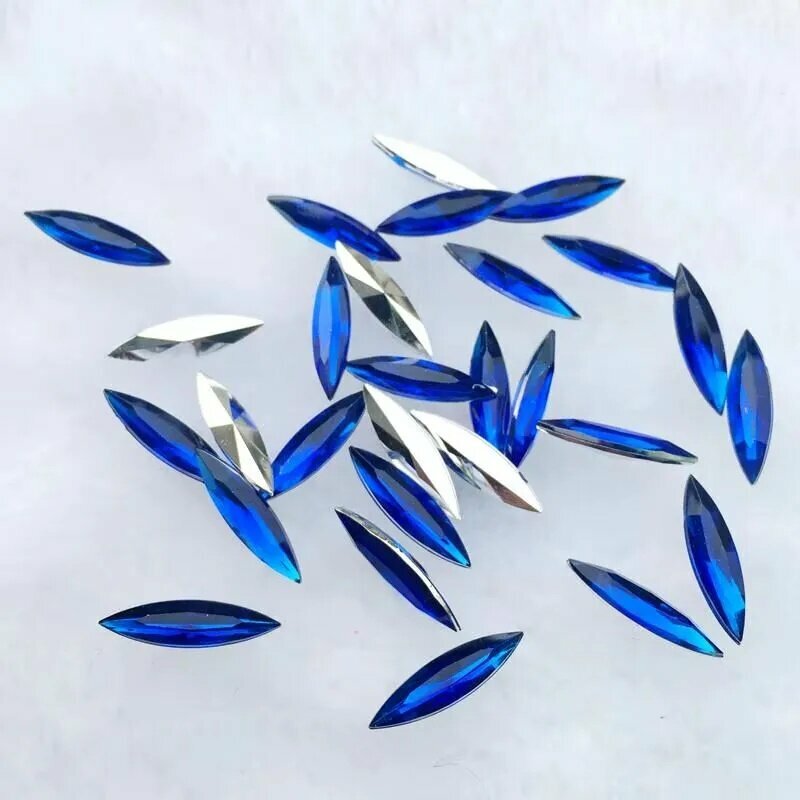 4*15mm блестящий кристально чистый смоляный горный кабошон Acryl Stone DIY украшения свадьбы ремесла 150шт/лот