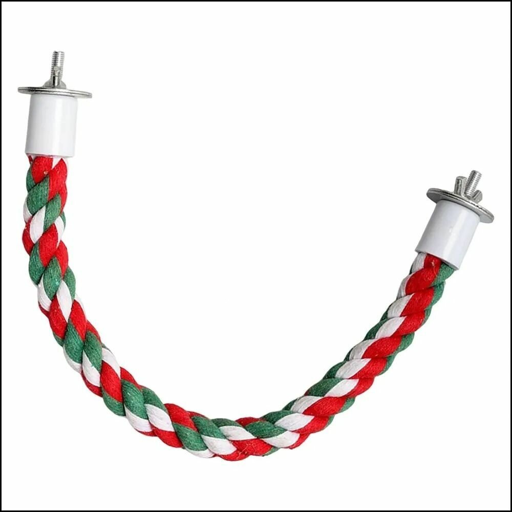 Канат для лазания спиральная жердочка для попугаев, мелких и средних птиц, гибкая развивающая игрушка для клетки, снимает скуку, укрепляет мышцы.