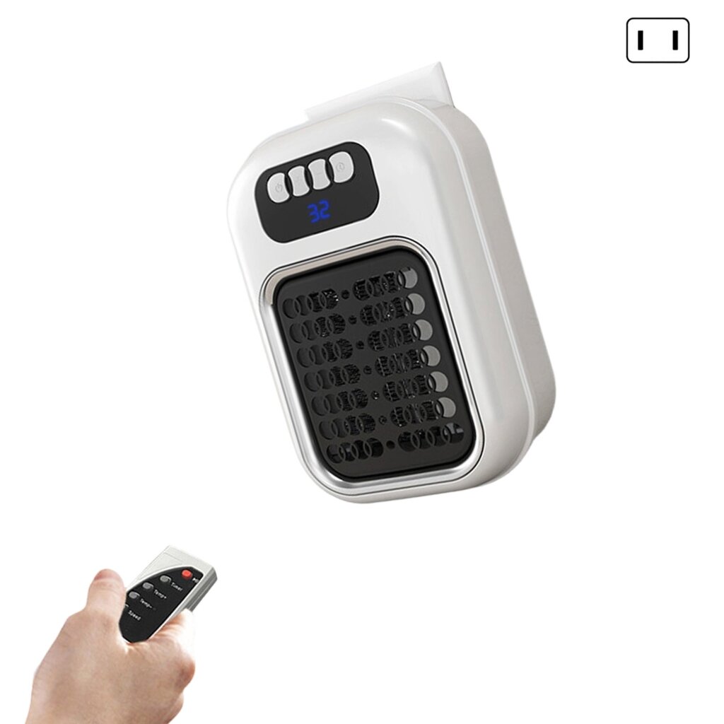 Керамическая нагревательная машина с быстрым нагревом на 110 В, Электрическая грелка, Небольшая настенная нагревательная машина, Офис, Спальня, Вентилятор Горячего воздуха