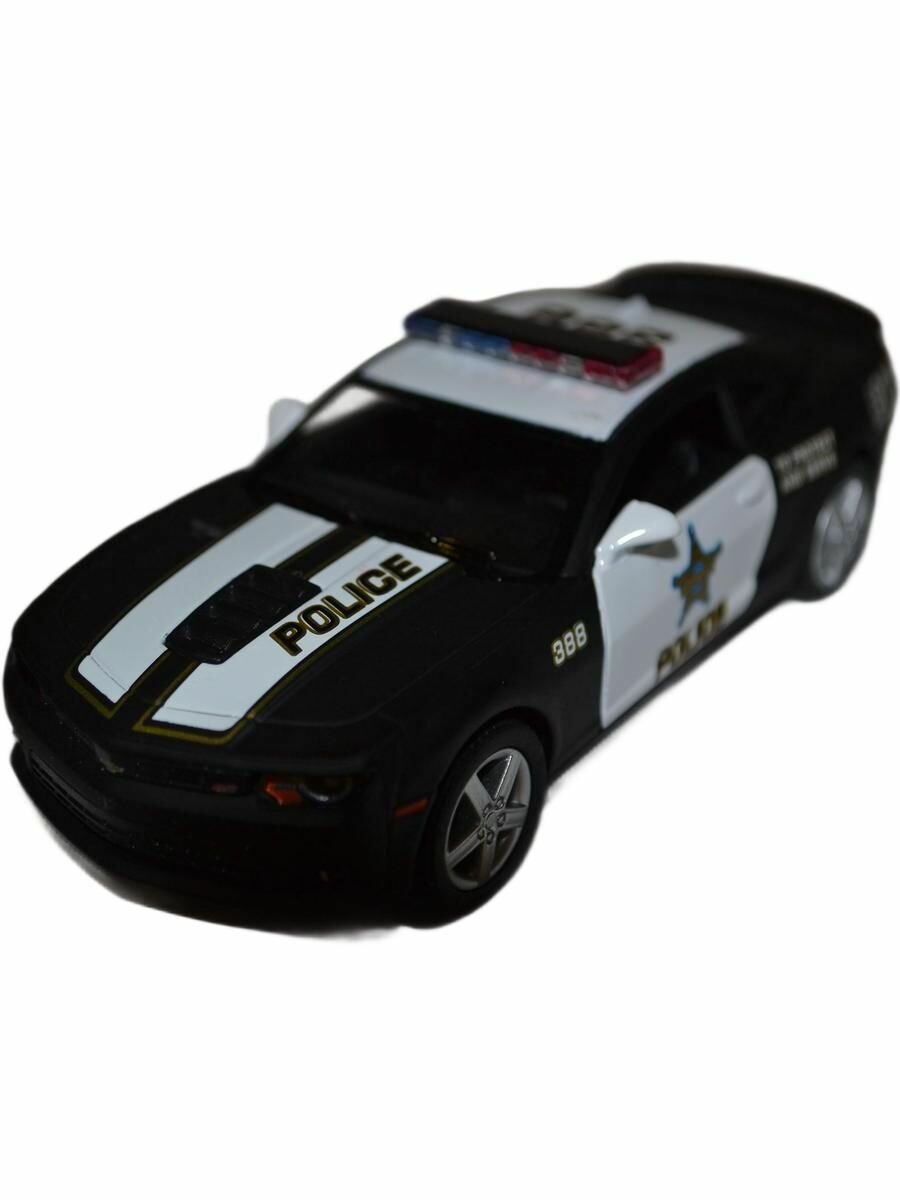Металлическая инерционная игрушечная машинка Chevrolet Camaro полицейская