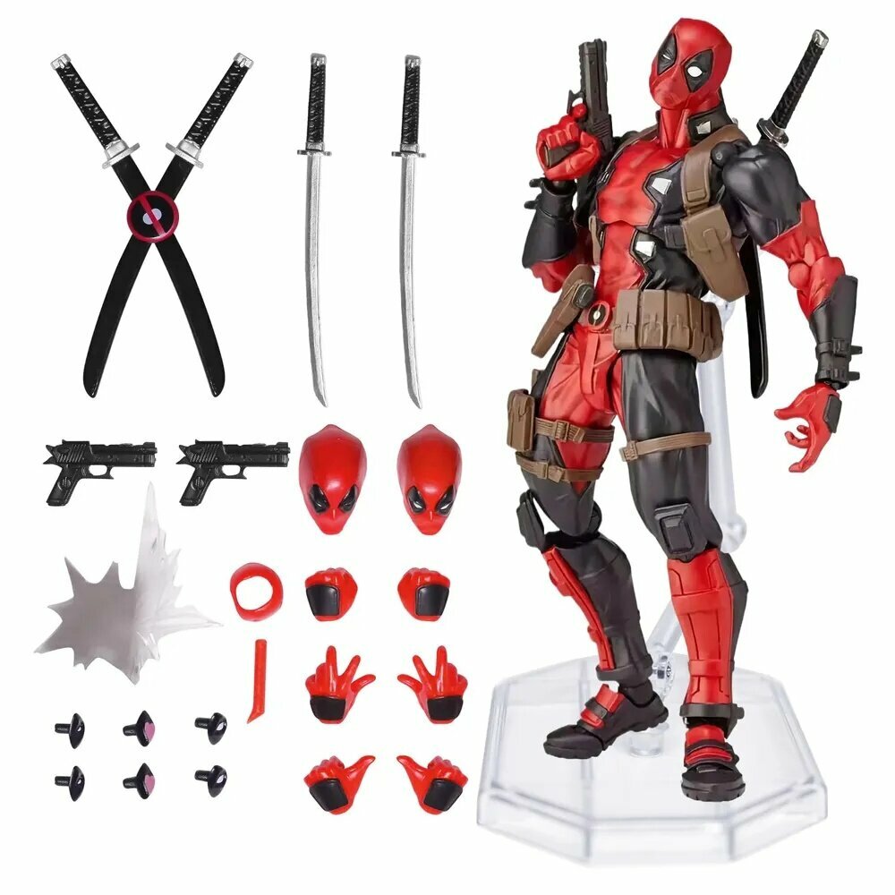 Фигурка Дэдпул, С Различными Сменными Аксессуарами,16cm Deadpool