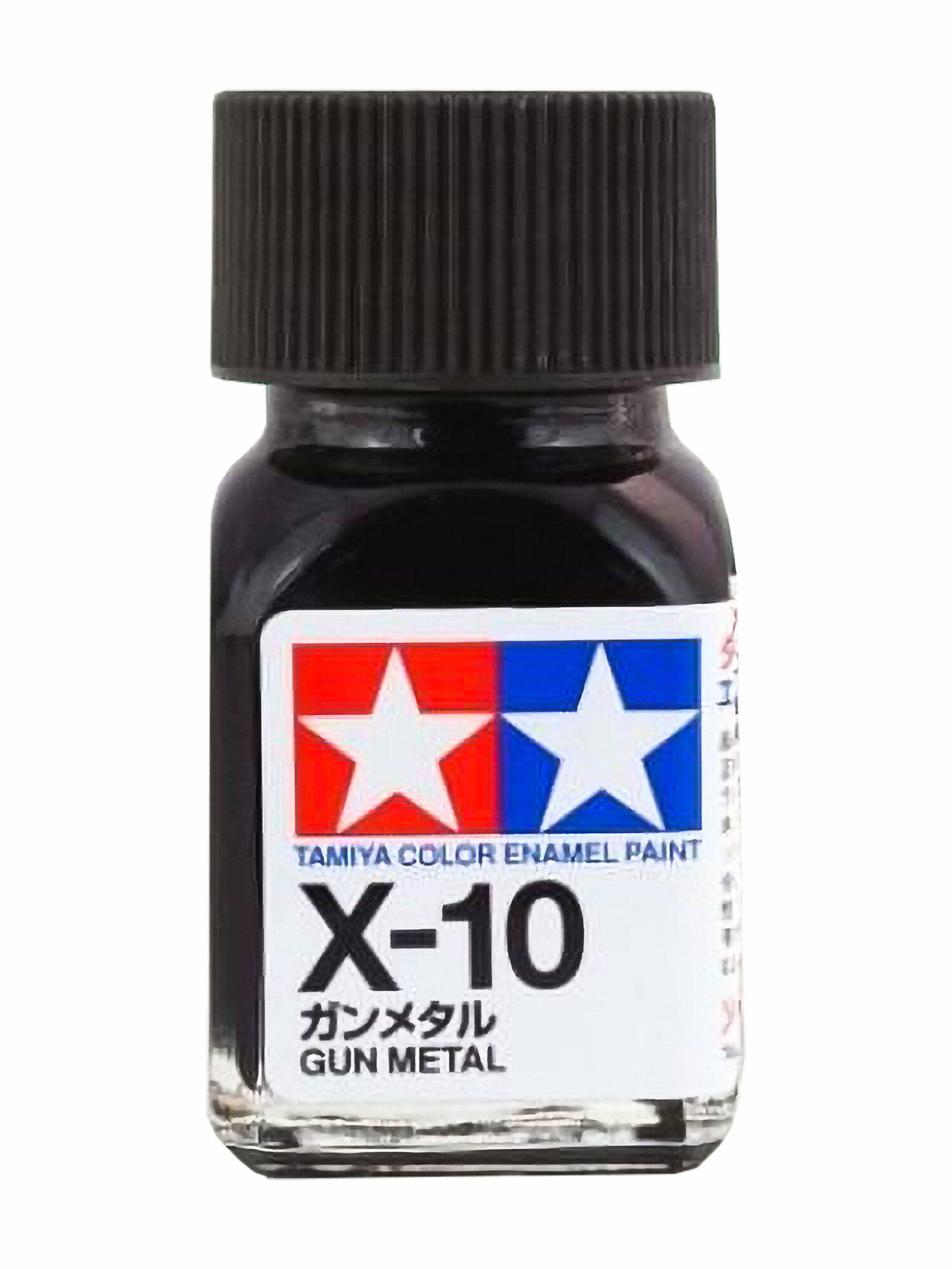 Краска эмалевая Tamiya Enamel Paint X-10 Gun Metal 81510 оружейный глянцевый металлик, 10 мл