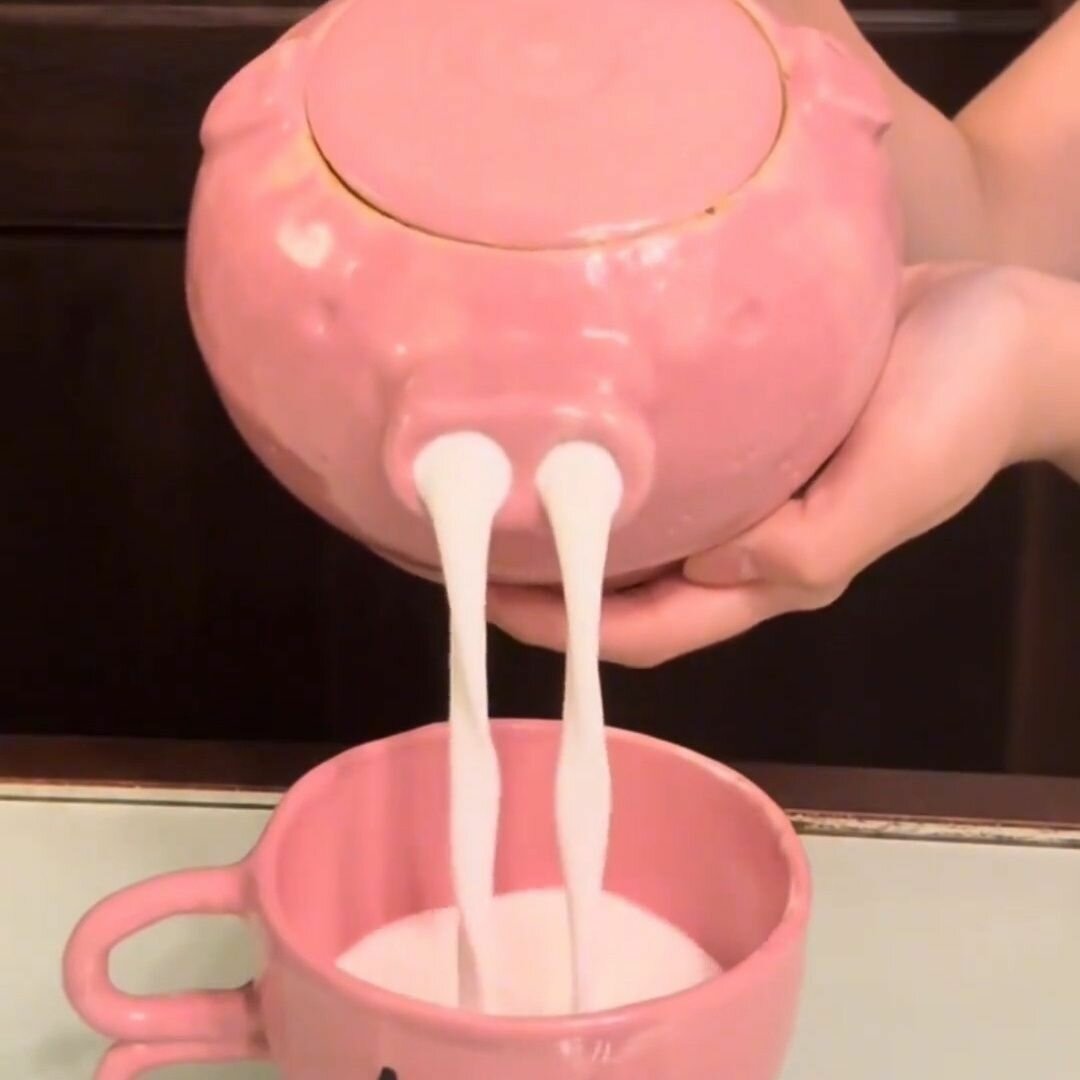 Забавный керамический чайник в форме свиного носа, интересная кружка для воды, чайный набор в виде свиной головы, шуточный подарок для лучших друзей.