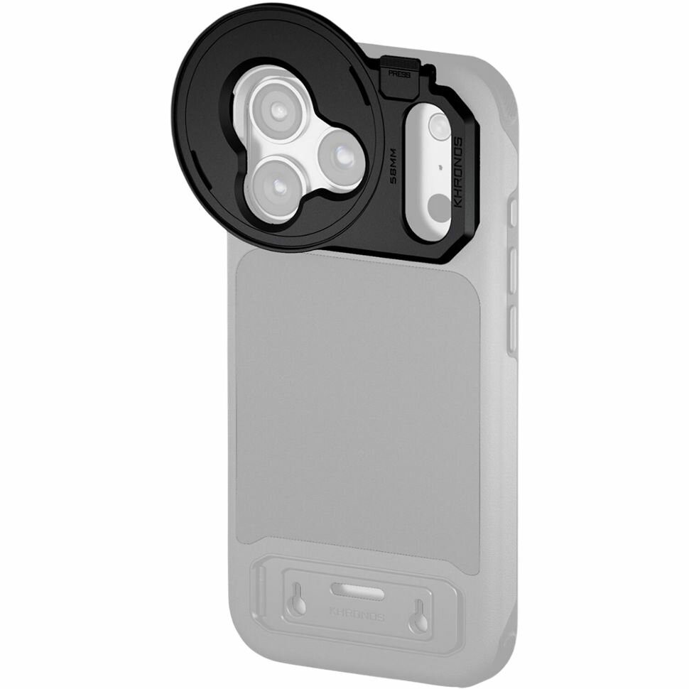 Адаптер светофильтра Tilta Khronos 58mm Filter Tray для iPhone 17 Pro Чёрный