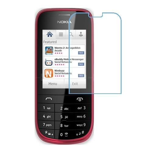 Скрин Мобайл защитный экран для Nokia Asha 203 из нано стекло 9H