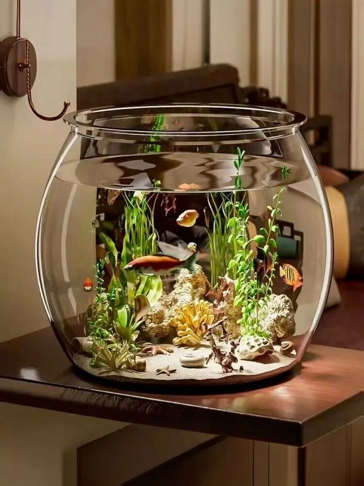 Круглый аквариум, сломать нельзя