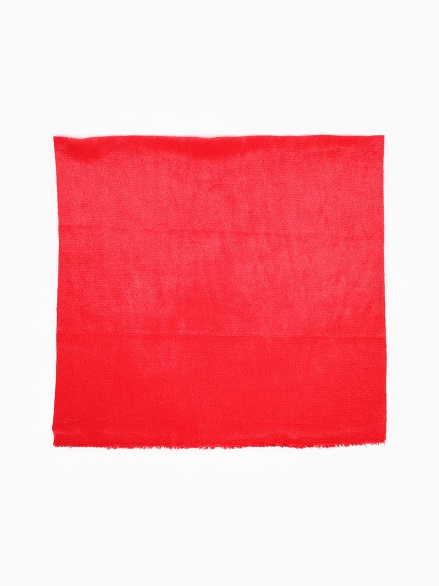 Лоскут ткани длинноворсовый на трикотажной основе, 50х50, цвет красный