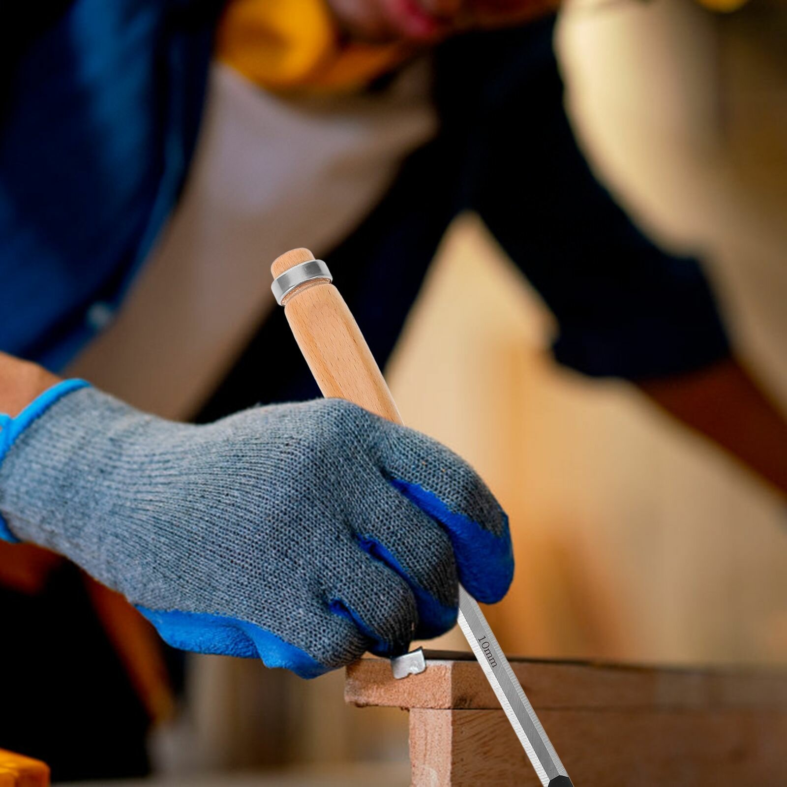 Многофункциональная плоская стамеска с деревянной ручкой для деревообработки и творчества