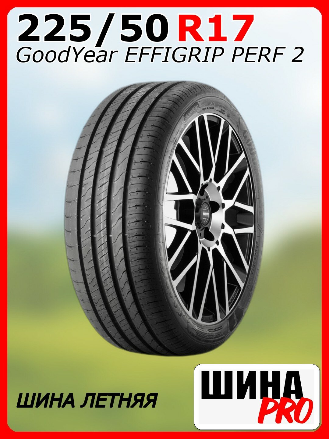 Шина летняя GoodYear 225/50/17 W 98 Efficient Grip Performance 2 XL для легковых автомобилей 542495