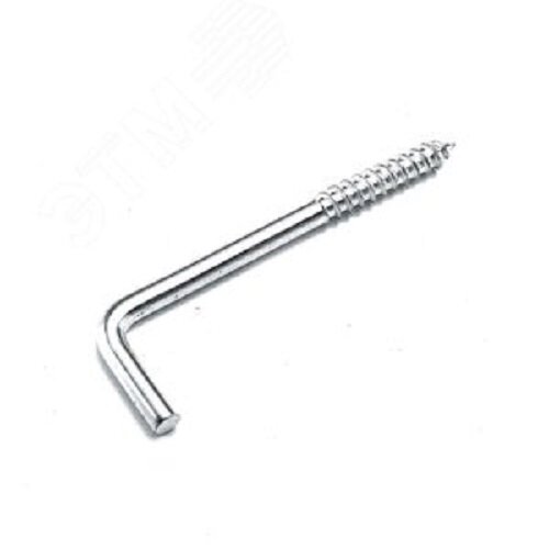 Шуруп с Г-образным крюком 6х75 оцинкованный 2 шт. Крепдил-Фасовка