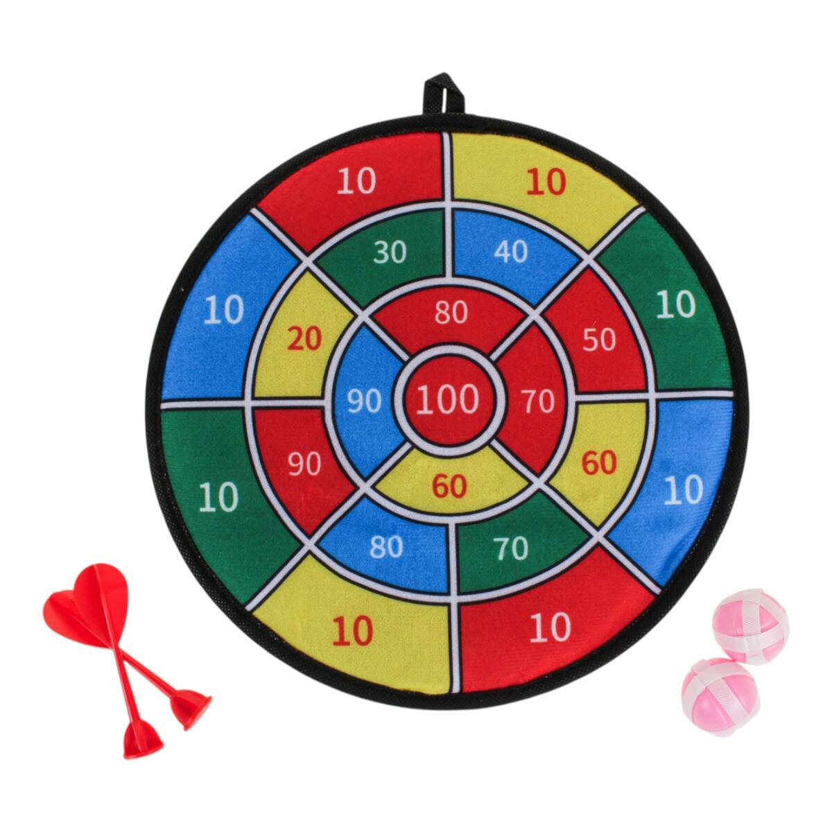 Дартс детский "Sticky Dart Game" диаметр 28см, в комплекте 2 стрелки и 2 шарика