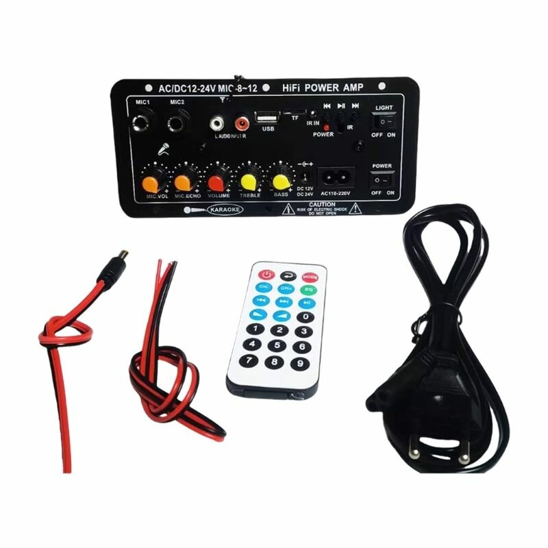 Плата цифрового аудиоусилителя D30 Bluetooth мощностью 30 Вт с сабвуфером европейского стандарта-Черный-стандартный стиль