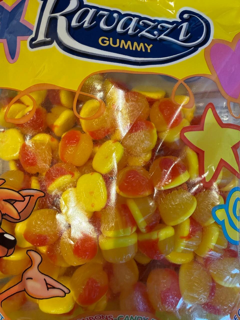 Жевательный мармелад "Мозги с начинкой" 1кг RAVAZZI/Италия фруктовый йогурт