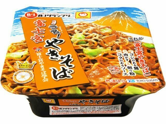 Лапша Тоюсуисан быстрого приготовления Фудзи-сан Якисоба, 165г, Маручан жареная TOYOSUISAN Япония