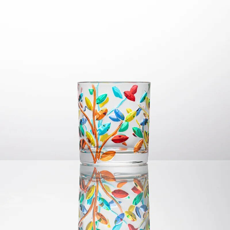 Бокал для виски Murano хрустальный, Colored Glaze