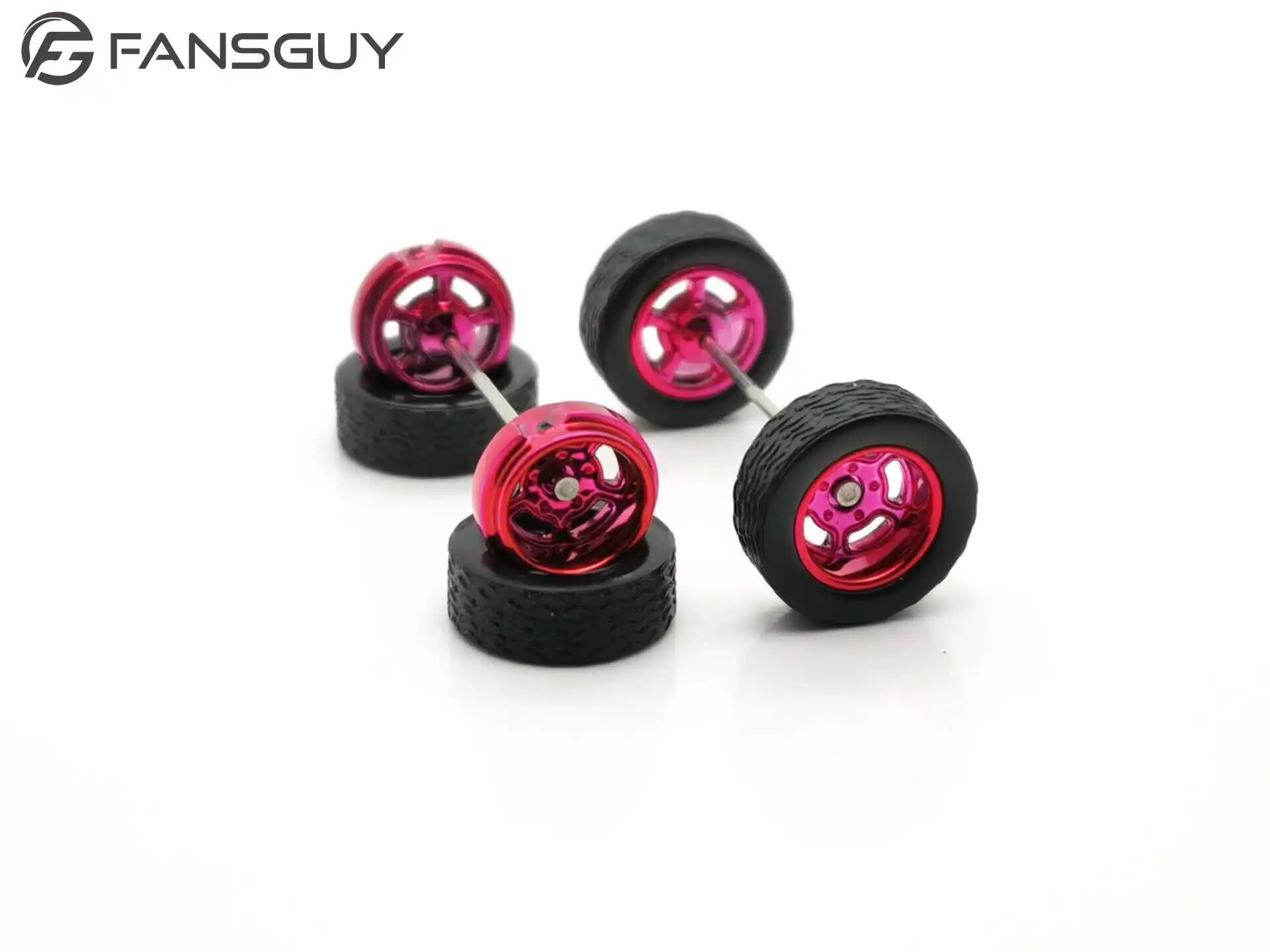 FANSGUY Колеса для моделей автомобилей 1/64 Бордовый, SNC-E Pink 1