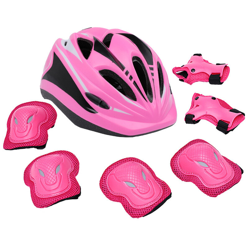 Шлем для самоката, защитная экипировка для роликовых коньков, детский велокомплект, беговел, наколенники для катания, профессиональная защита.