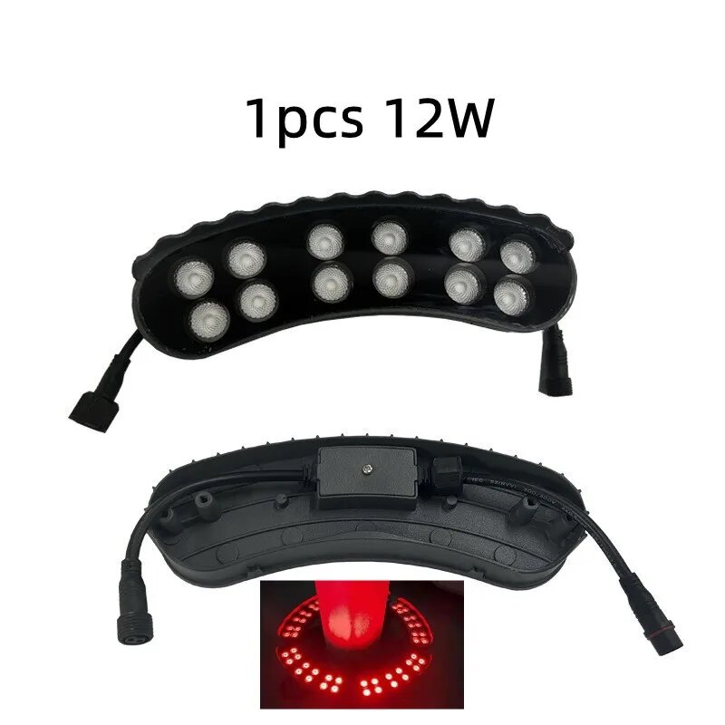 GDQHZ Уличная RGB лампа для подсветки деревьев 12Вт Red, Bracket installation, 12W AC220-240V