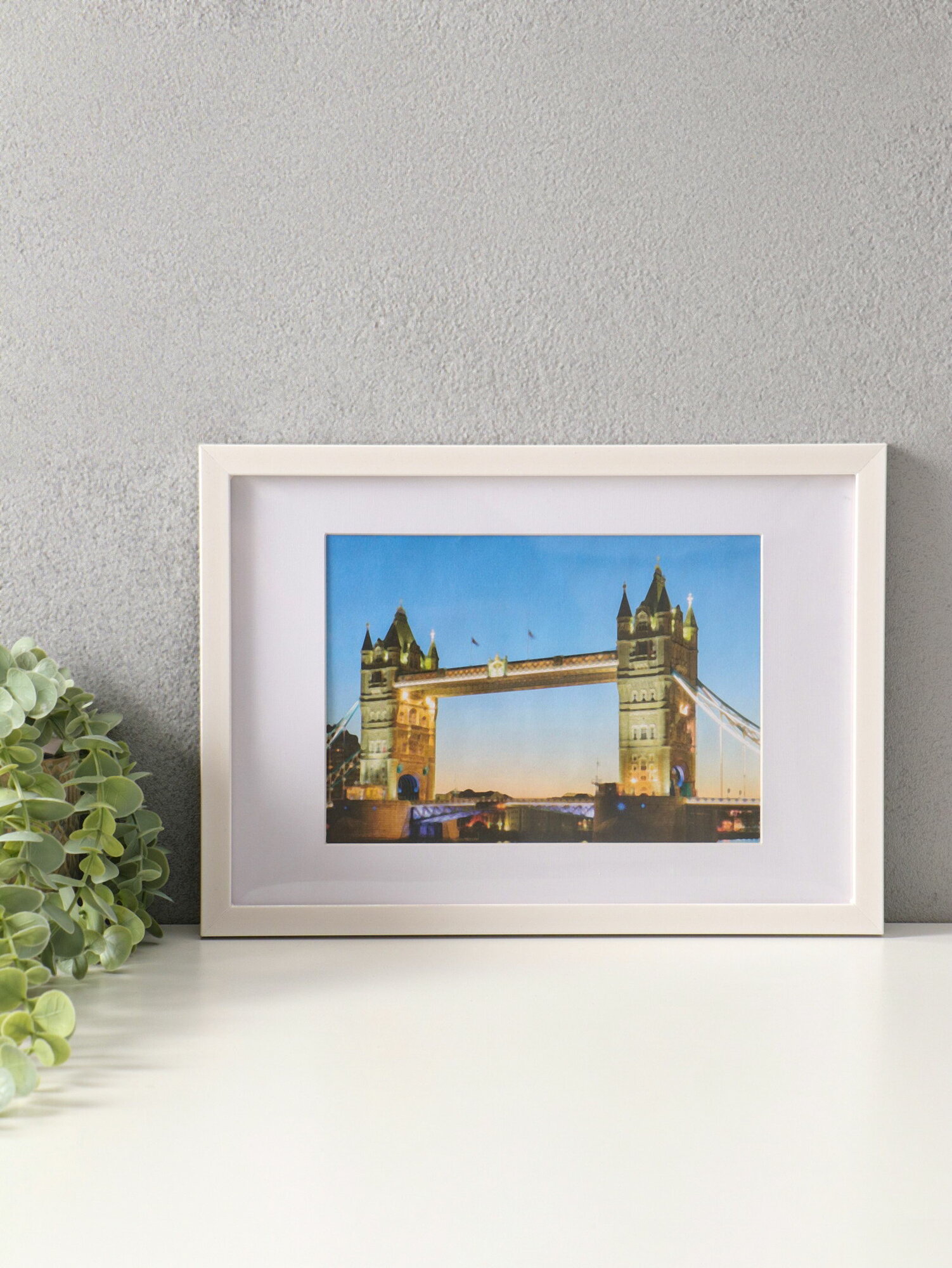 Фоторамка для фото 21x30 см, с паспарту 15x21 см, Lumo, белый