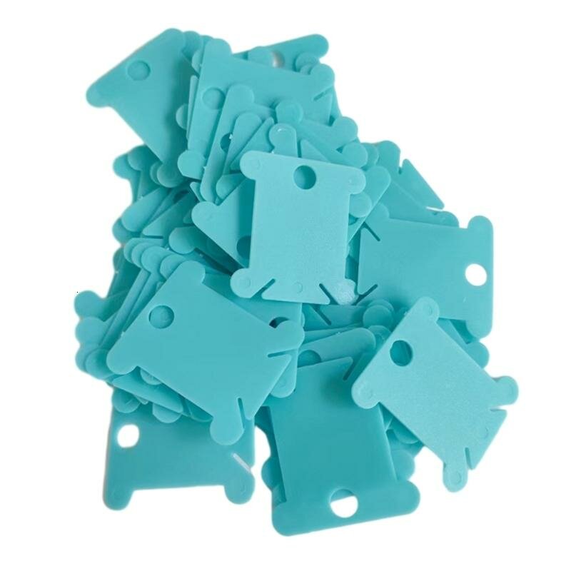 Пластиковая катушка для хранения ниток, чистый синий