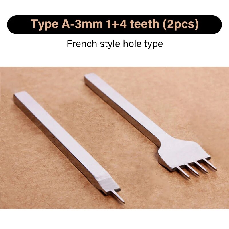 Дырокол для кожи Type A-3mm 1+4 teeth