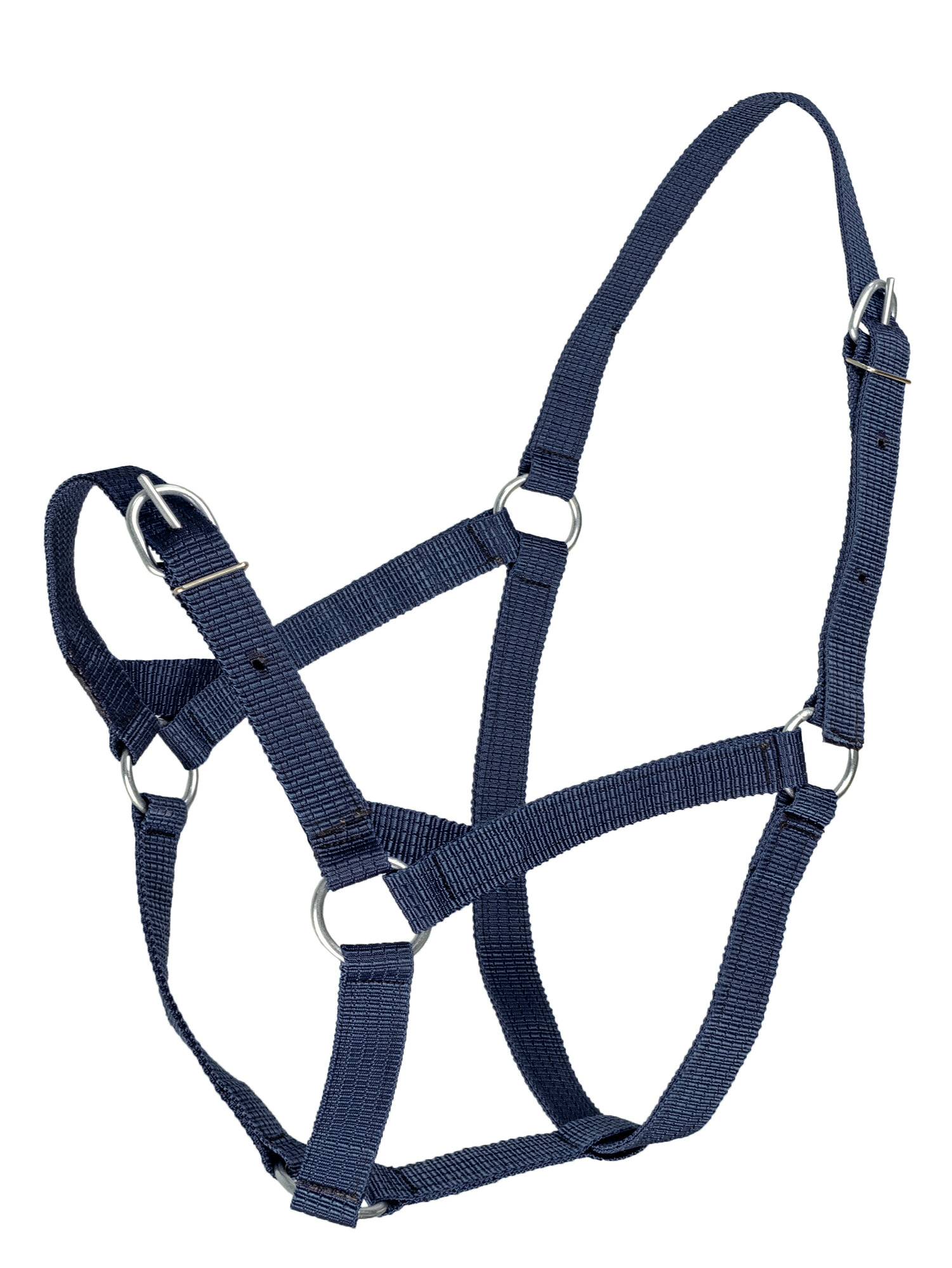 Недоуздок для лошадей двойной нейлон, недоуздок синий размер Full REITER