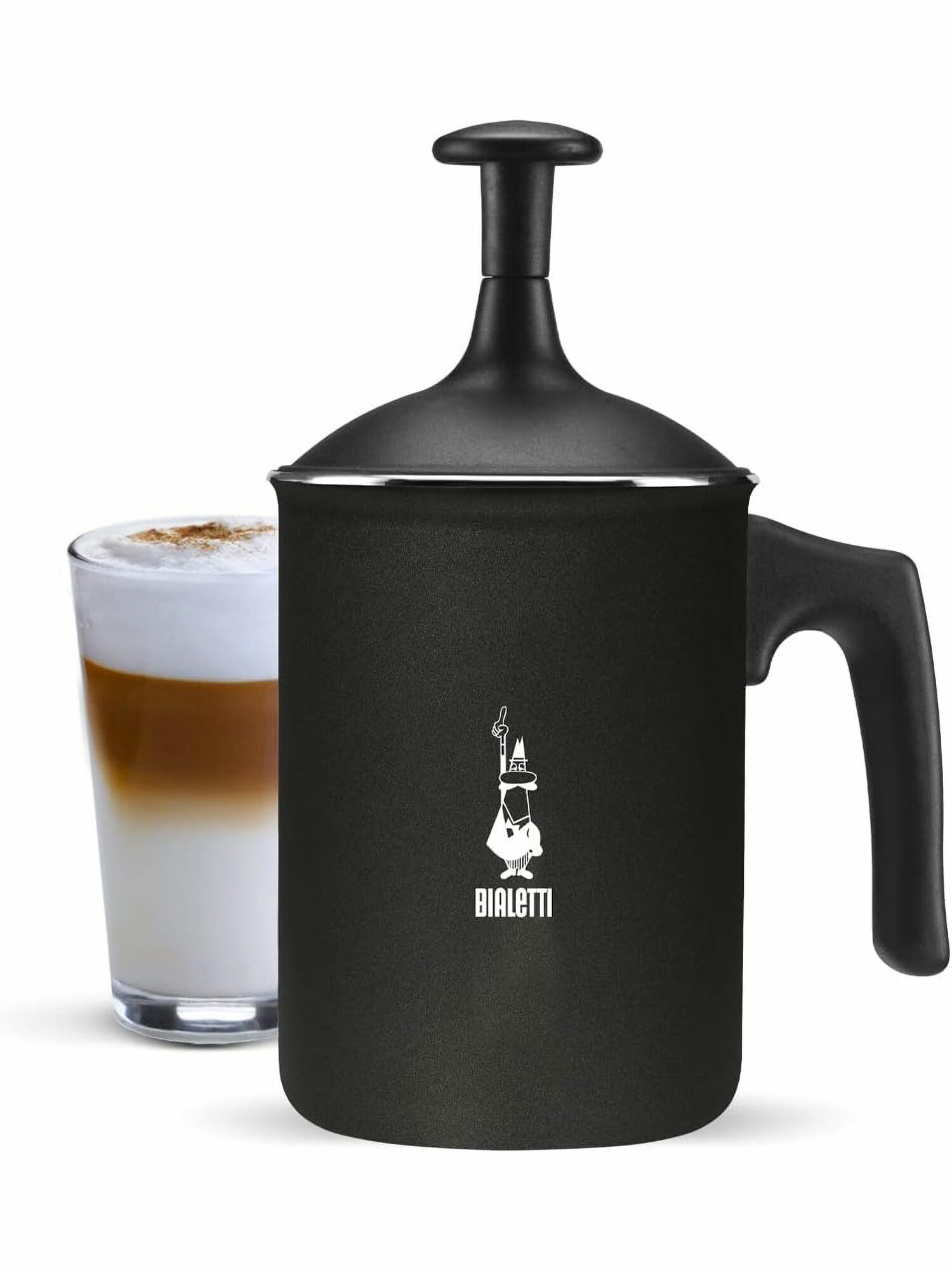 Капучинатор Bialetti Montalatte вспениватель молока ручной черный, на 6 чашек, 330 мл