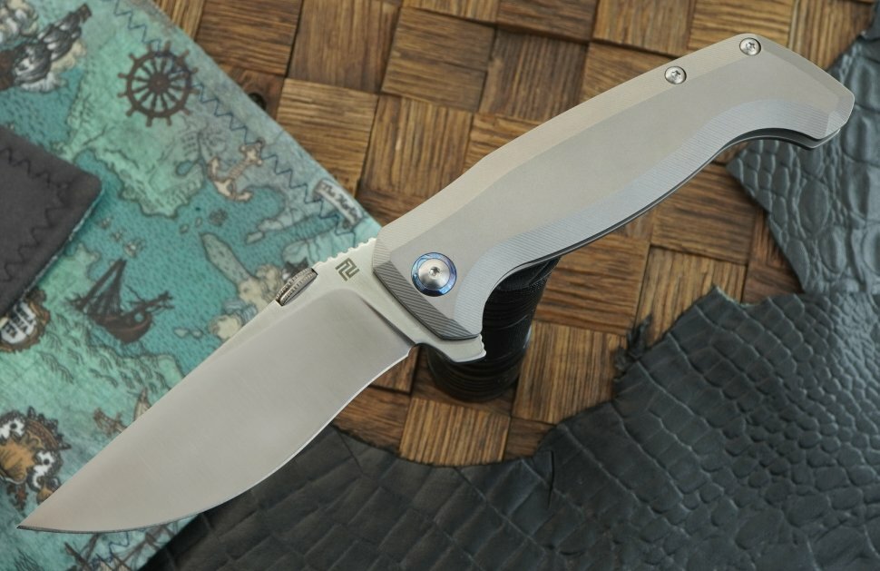 Складной нож Artisan Cutlery Kami, сталь S35VN, SB, рукоять титан