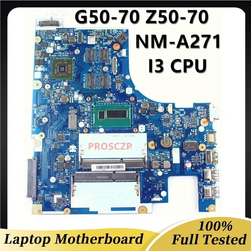 Для Lenovo Ideapad G50-70 Z50-70 Аксессуары для ноутбуков I3-4005U CPU ACLU1/ACLU2 NM-A271 2GB GPU