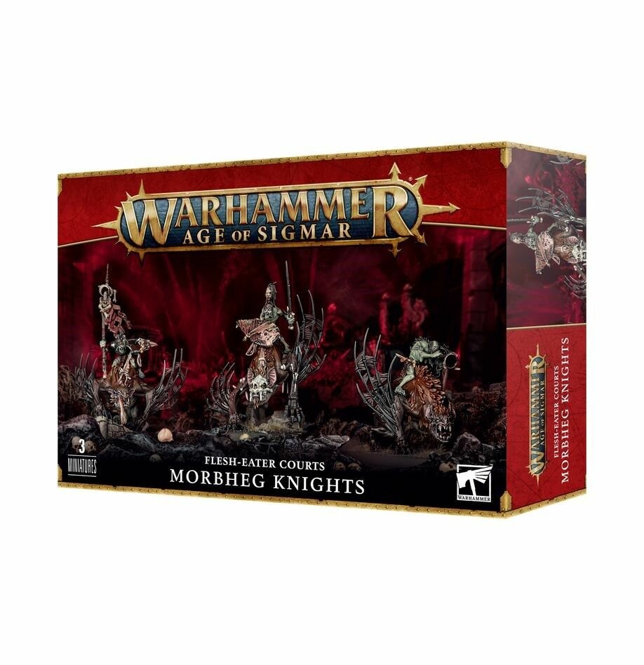Набор миниатюр Warhammer - AoS: Flesh-Eater Courts Morbheg Knights 3 Миниатюры