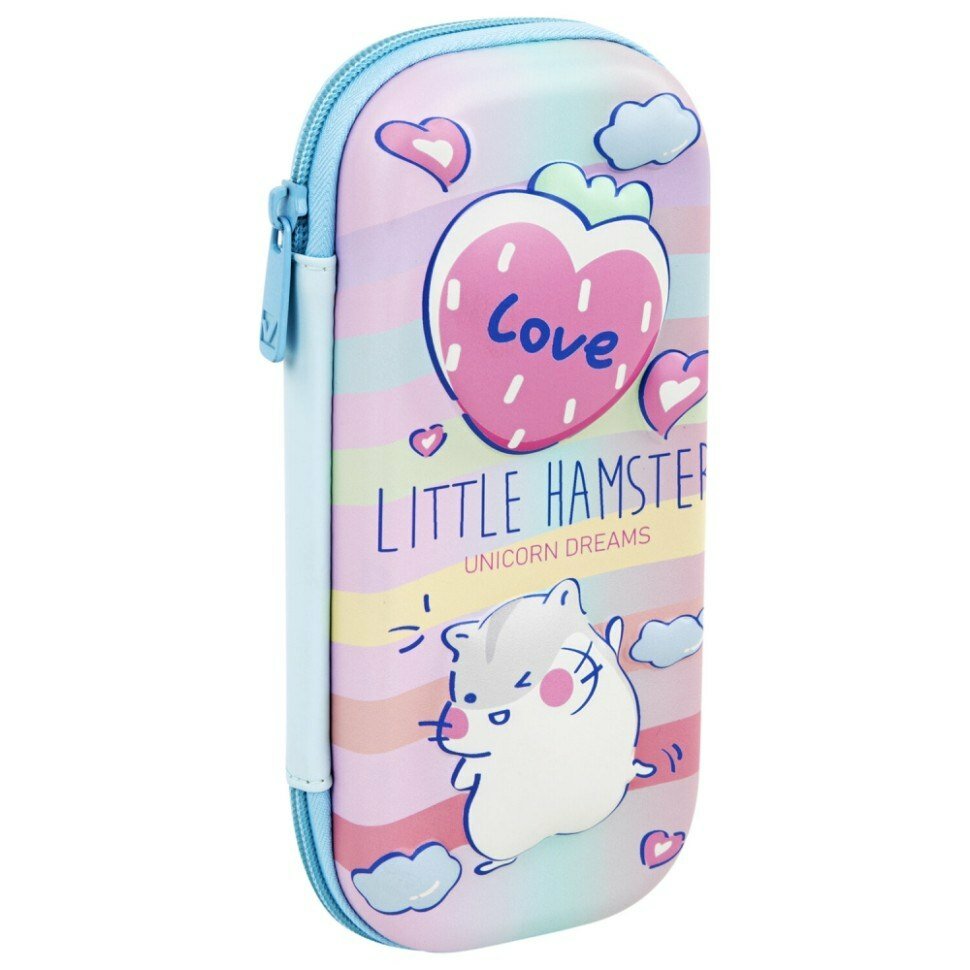 Пенал 3D "Humster", откидная планка, 22 х 10 х 5 см