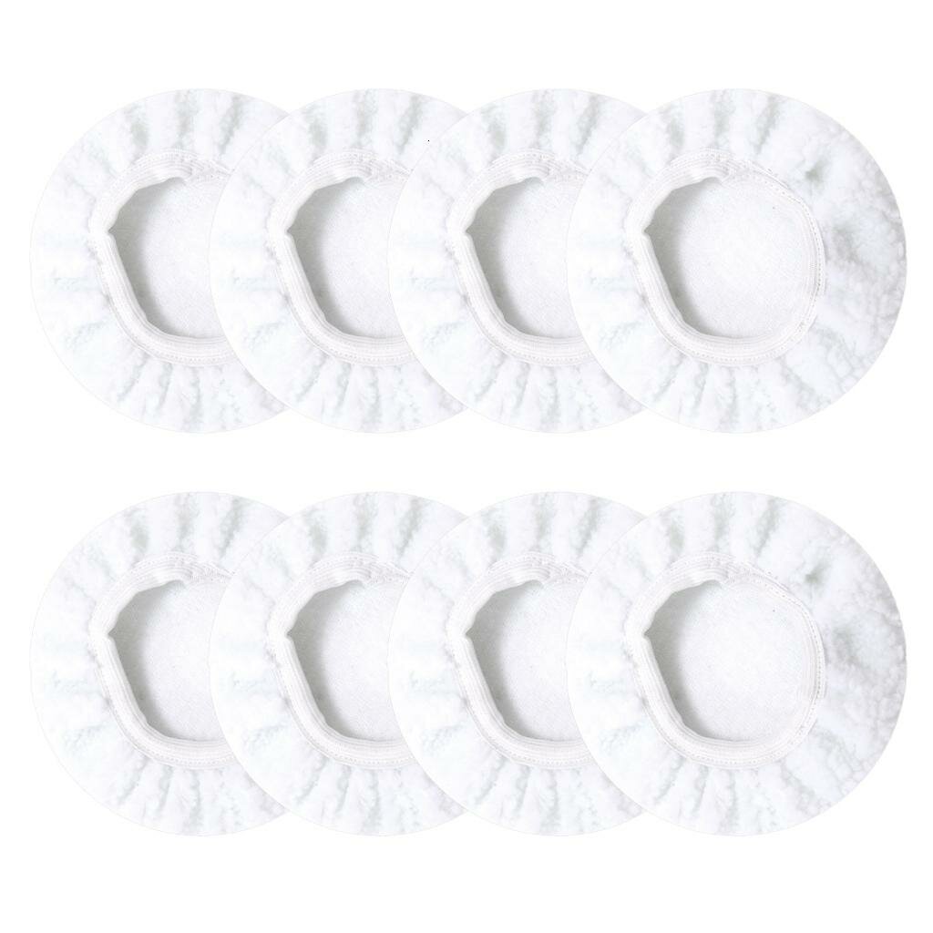 Микрофибровые насадки для паровых швабр, 5 дюймов - Бухта из белой овечьей шерсти