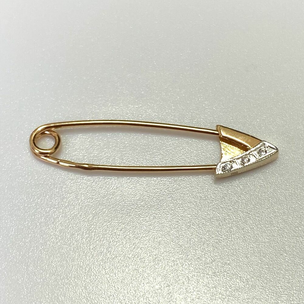 Брошь, красное золото, 585 проба