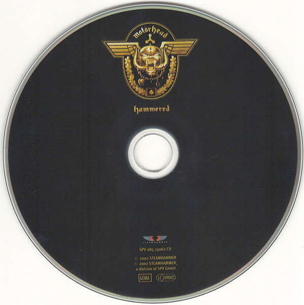 Motorhead - Hammered, 2002, 8-page, CD-Аудио — фото 1