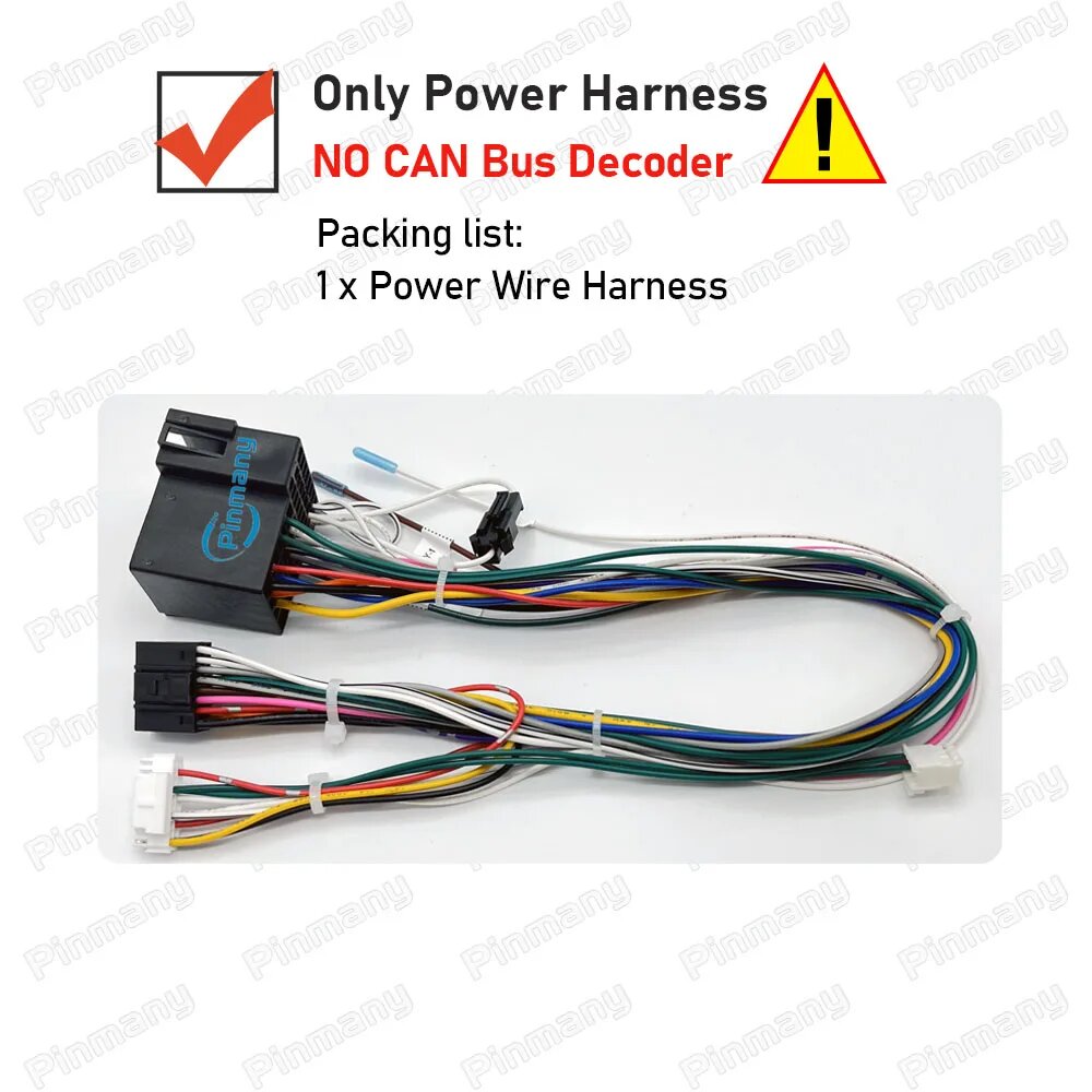 Автомобильный радиокабель RNC2, адаптер жгута проводов с декодером шины CAN для Only Power Harness