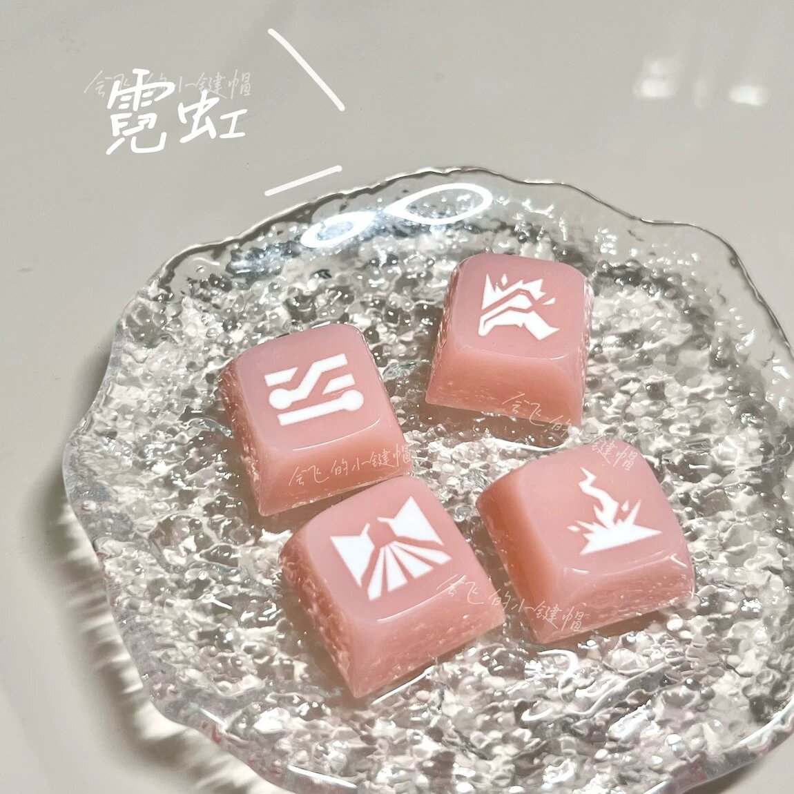 Персонализированные кейкапы Fearless Contract, полупрозрачная текстура, похожая на нефрит, подходят для перекрестных