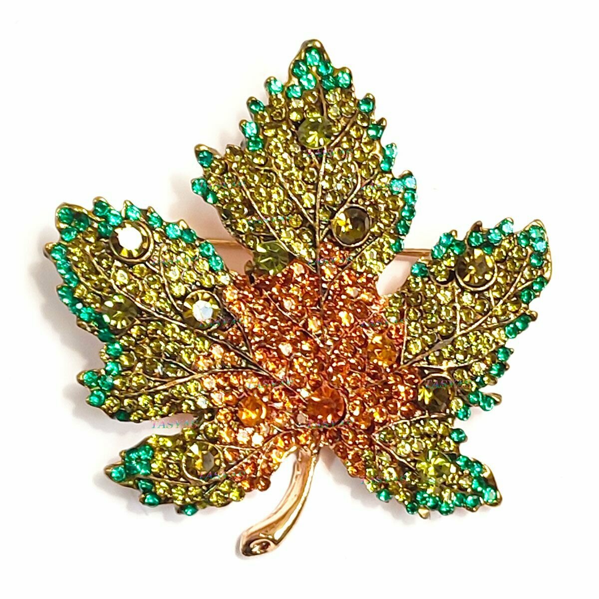 Брошь, стразы