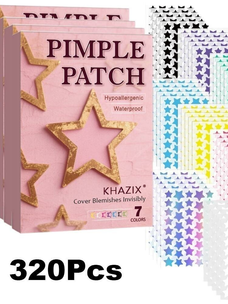 Патчи от прыщей большой набор звездочки для лица, маскирующие пластыри от акне и следов