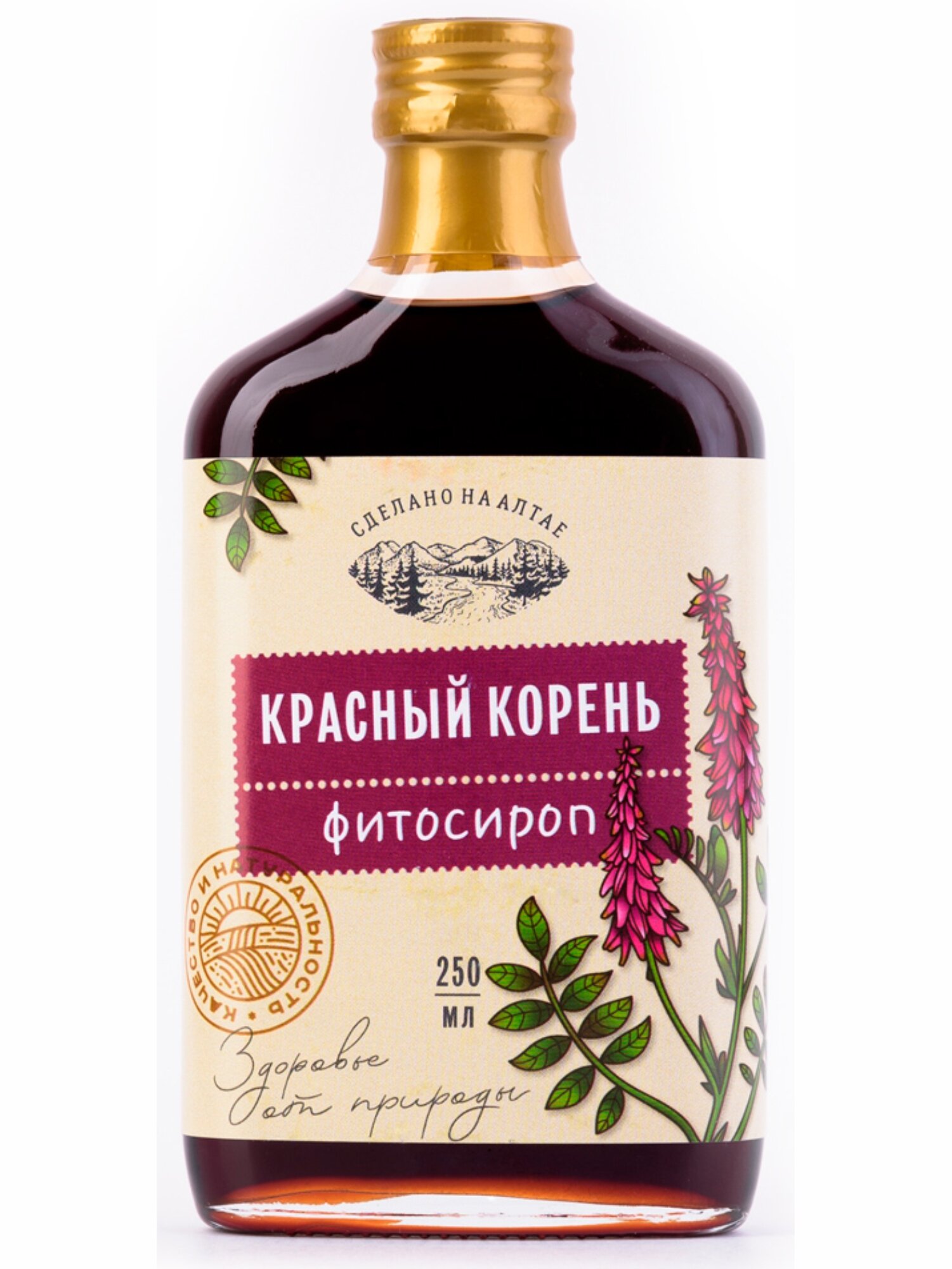 Красный корень фитосироп восстанавливает мужскую половую активность от бренда "пчела и человек", объем 250 мл