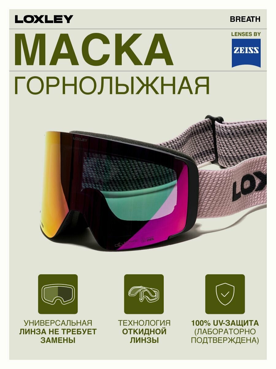 Маска сноубордическая - горнолыжная BREATH