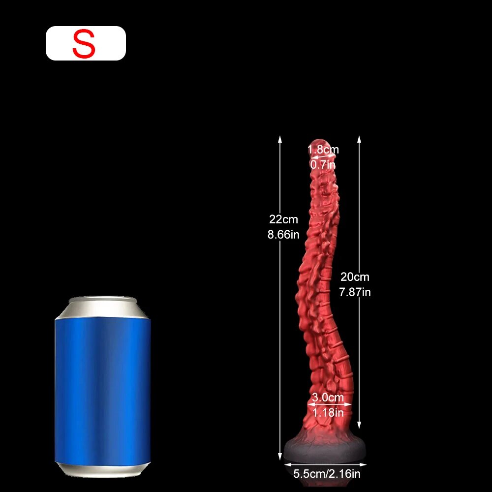 Длинная анальная пробка с углом трубки Sigmoid, массаж толстой кишки/простати 18+, большая анальная пробка, силиконовый мягкий анальный фаллоимитатор для женщин и мужчин, секс-игрушка для проникновения