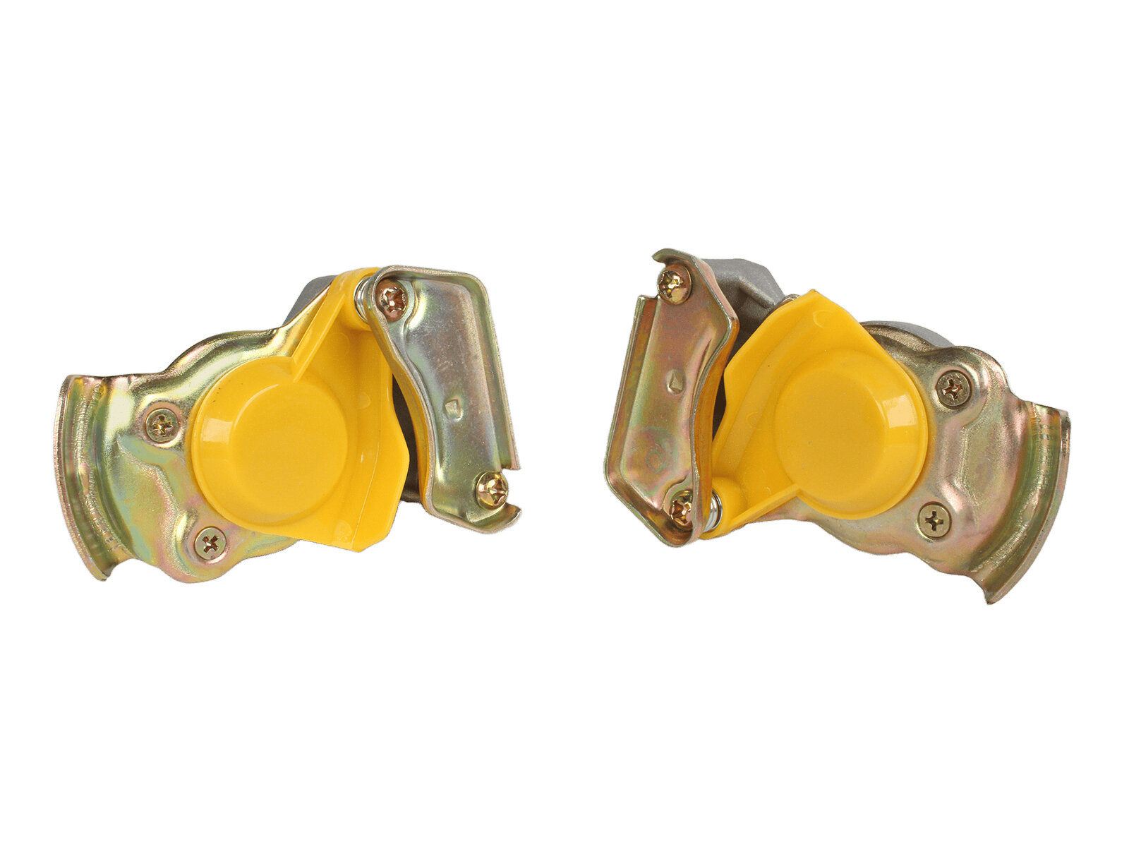 Головка соединительная тормозной системы прицепа ТСР 22мм комплект желтая (аналог WABCO) 400 604 328 0