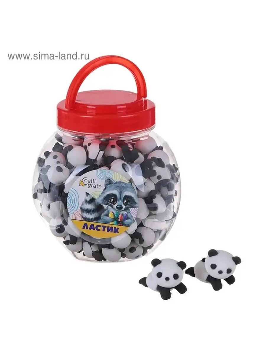 Креативный фигурный ластик в виде панды