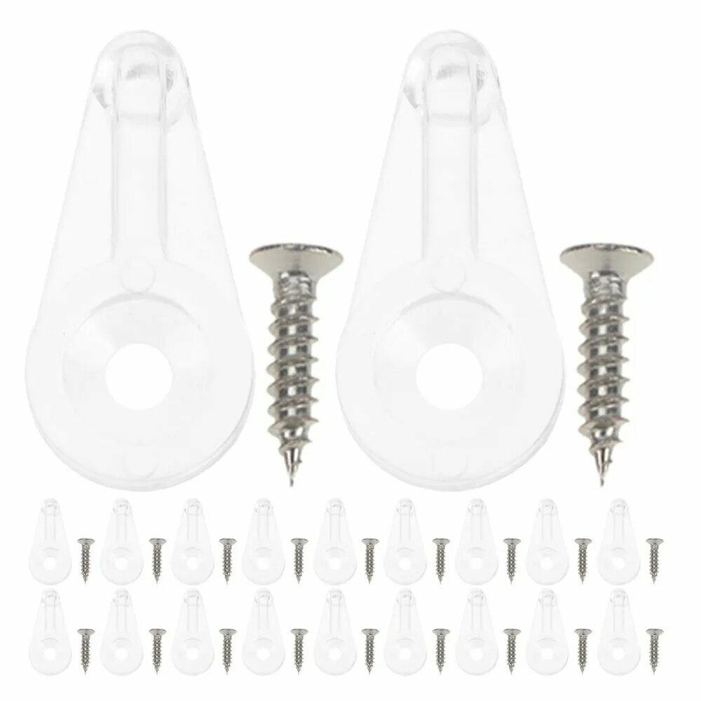 25 Штук Держателей Для Стеклянных Панелей, Из Прозрачного Пластика, Для Безопасности Структуры