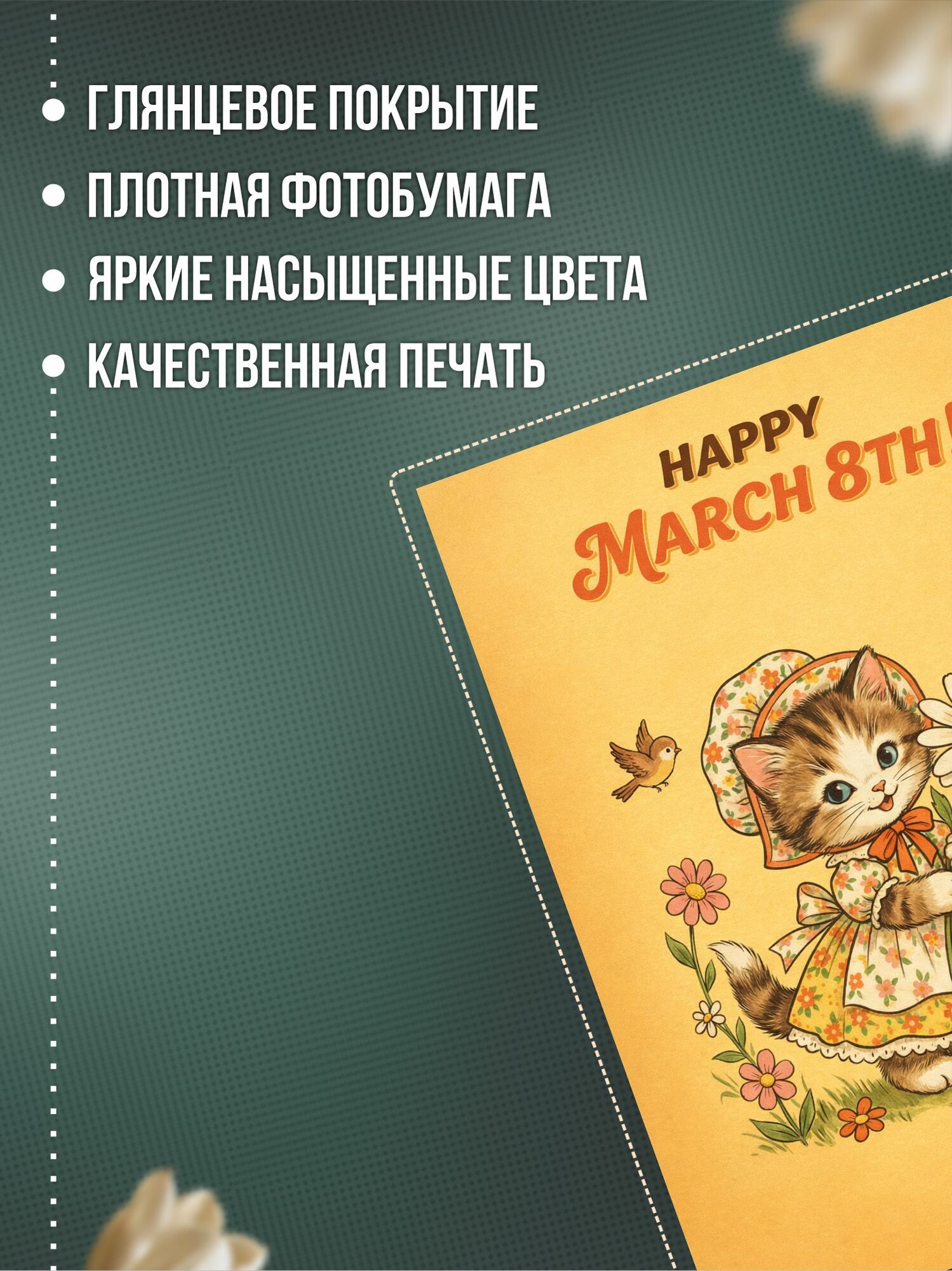 Плакат 8 марта — фото 1