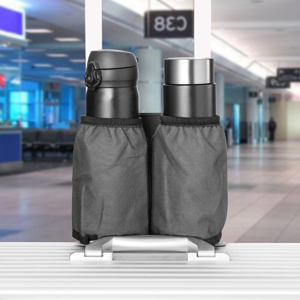Подстаканник для чемодана, подлокотник для дорожного чемодана, сумка для хранения стаканов с водой, сумка для хранения паспорта, чехол для стакана с молочным чаем в аэропорту.