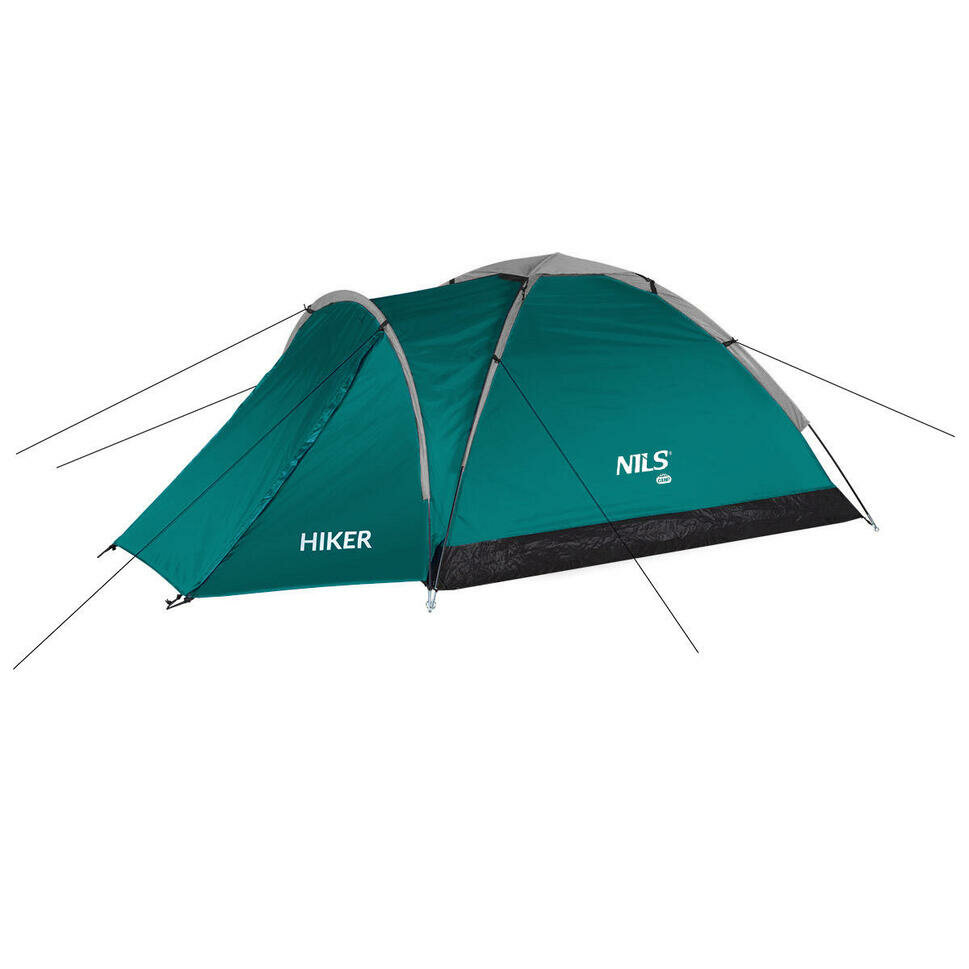 Decathlon Палатка для кемпинга Nils Camp Hiker NC6010 на 2 человека Цвет: Зеленый / Серый