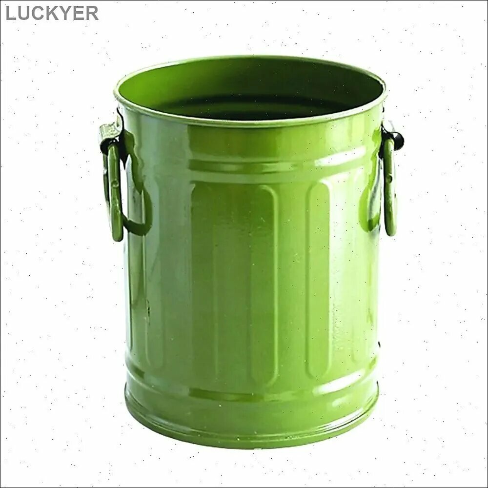 Винтажный металлический стакан для ручек с ручками